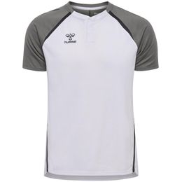 Hummel Sportshirt 'Lead 2.0' Herren Gr&ouml;&szlig;e M dunkelgrau / schwarz / offwhite