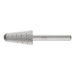 Pferd TOOLS HSS Fr&auml;sstift Rundkegelform L &Oslash; 16x30mm Schaft-&Oslash; 6 mm Z 3 universal mittel fein Spanbrecher (22451836)