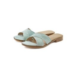 Lascana Pantolette blau Gr. 40 f&uuml;r Damen
