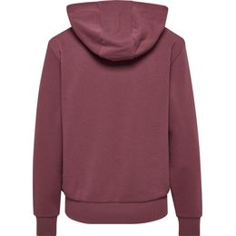 Kapuzensweatshirt Hummel "HMLPULSE W SWEAT HOODIE", Damen, Gr. S (36), nocturne, Obermaterial: 70% Baumwolle, 21% Polyester, 9% Viskose, normal normal, Sweatshirts, normale Passform, mit Kapuze, mit gesticktem Chevron-Logo