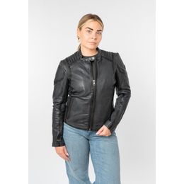 Mauritius Damen Lederjacke "MWGionna"anthrazit, Gr. XXL, unifarben, Obermaterial: 100% Schafsleder. Futter: 100% Baumwolle. &Auml;rmelfutter: 100%