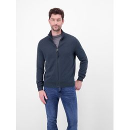 Strickjacke Lerros, Herren, Gr. XXL, classic navy, Strick, Obermaterial: 100% Baumwolle, unifarben, normal h&uuml;ftbedeckend, Rundhals, B&uuml;ndchen, Strickjacken Strickjacke, mit Rei&szlig;verschluss und Stehkragen