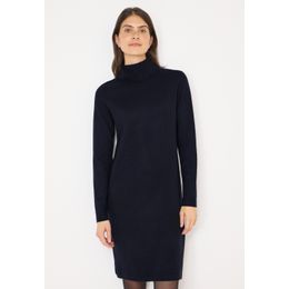 Strickkleid Cecil, Damen, Gr. XXL (46), US-Gr&ouml;&szlig;en, urban dunkelblau, Web, 33% Polyester, 31% Polyacryl, 24% Baumwolle, 12% Nylon, meliert, comfort fit knieumspielend, hoch geschlossener Ausschnitt, B&uuml;ndchen, Kleider Strickkleid, knielang