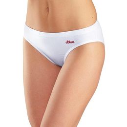 s.Oliver Bikinislip wei&szlig; Gr. 40/42 (L). Mit Logodruck. K&ouml;rpernah. Nachhaltig.