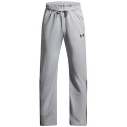 Sporthose Under Armour "UA BRAWLER 3.0 TAPERED PANT", M&auml;dchen, Gr. XS (122), N-Gr, mod gray,, schwarz, Obermaterial: 100% Polyester, Hosen Sporthose