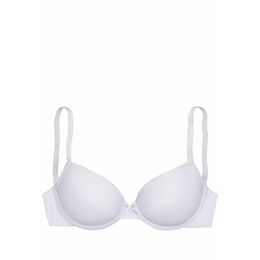 Lascana Push-up-BH 'perfect basic' wei&szlig; Gr. 70B. Mit Herausnehmbarer Vollschale und mit B&uuml;gel