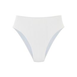 Copenhagen Studios Highwaist-Bikini-Hose 'Nela' wei&szlig; Gr. 40. Nachhaltig.