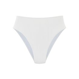 Copenhagen Studios Highwaist-Bikini-Hose 'Nela' wei&szlig; Gr. 38. Nachhaltig.