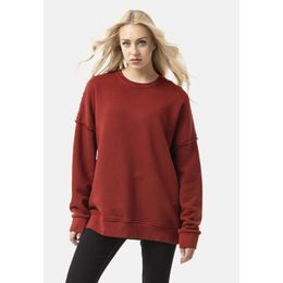 Cipo & Baxx Sweatshirt CIPO & BAXX "Pullover", Herren, Gr. XL, rot, 100% Baumwolle, unifarben, regular fit normal, Sweatshirts Sweatshirt