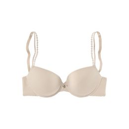 Lascana Push-up-BH beige Gr. 75AA. Mit Integriertem Kissen und mit B&uuml;gel