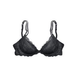 VIVANCE BY LASCANA Push-up-BH schwarz Gr. 85A. Mit Herausnehmbaren Kissen und mit B&uuml;gel