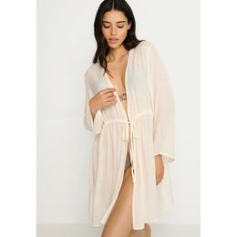 LSCN BY LASCANA Tunika beige Gr. 36/38 f&uuml;r Damen. Mit tiefer V-Ausschnitt. Figurumspielend