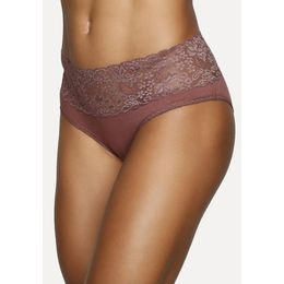 VIVANCE BY LASCANA Slip mehrfarbig Gr. 44/46 f&uuml;r Damen. Mit Spitze. Bequem. Nachhaltig.