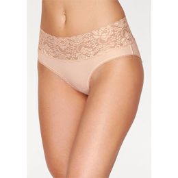 VIVANCE BY LASCANA Slip mehrfarbig Gr. 40/42 f&uuml;r Damen. Mit Spitze. Bequem. Nachhaltig.