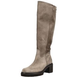 Gabor Damen Stiefel "Gabor Stiefel Veloursleder", Gr. 37braun, grau, Veloursleder, Schuhe