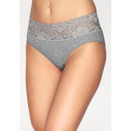 VIVANCE BY LASCANA Slip mehrfarbig Gr. 40/42 f&uuml;r Damen. Mit Spitze. Bequem. Nachhaltig.