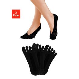 Vivance Feinf&uuml;&szlig;linge 'Zehensocken, Zehenspalt Design, netzf&ouml;rmige Struktur' schwarz Gr. 35-38 f&uuml;r Damen. Elastisch