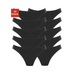 PETITE FLEUR BY LASCANA String schwarz Gr. 48/50 f&uuml;r Damen. K&ouml;rpernah. Nachhaltig.