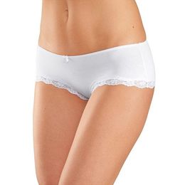 Lascana Panty wei&szlig; Gr. 36/38 f&uuml;r Damen. Mit Schleife. K&ouml;rpernah. Nachhaltig.