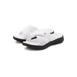 Venice Beach Set: Badepantolette 'Sandale, Badeschuh, Sommerschuhe, Badelatsche, Flip Flop, Badeschlappe' wei&szlig; Gr. 40 f&uuml;r Damen