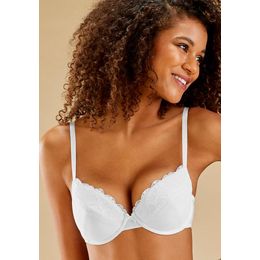 Petite Fleur Push-up-BH wei&szlig; Gr. 70C. Mit B&uuml;gel