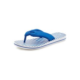 Lascana Badezehentrenner 'Sandale, Badeschuh, Pantolette, Badelatsche, Flip Flop, Sommerschuh,' mehrfarbig Gr. 43 f&uuml;r Damen. Mit Print