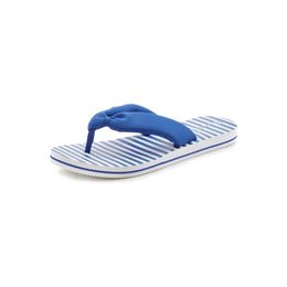 Lascana Badezehentrenner 'Sandale, Badeschuh, Pantolette, Badelatsche, Flip Flop, Sommerschuh,' mehrfarbig Gr. 35 f&uuml;r Damen. Mit Print