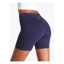 Lascana Shorts blau Gr. 44/46 f&uuml;r Damen. Mit Logodruck. Nachhaltig.