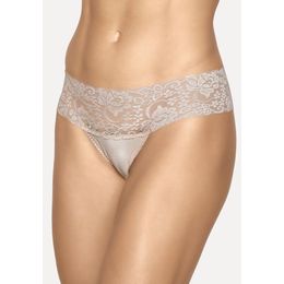 VIVANCE BY LASCANA Brasilslip mehrfarbig Gr. 32/34 f&uuml;r Damen. Mit Spitze. Bequem. Nachhaltig.