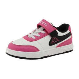 Sneaker Kappa "KORA", Damen, Gr. 33, pink, wei&szlig;, schwarz, Synthetik, Schuhe Sneaker