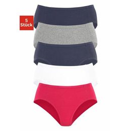 PETITE FLEUR BY LASCANA Jazz-Pants Slips mehrfarbig Gr. 50 f&uuml;r Damen. Mit Ziern&auml;hte. K&ouml;rpernah. Nachhaltig.