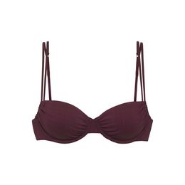 Copenhagen Studios B&uuml;gel-Bikini-Top 'Nela' rot Gr. 42 Cup B. Mit B&uuml;gel. Nachhaltig.