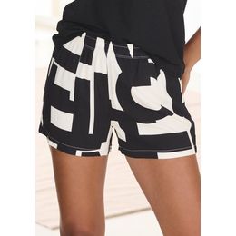 French Connection Pyjamashorts mehrfarbig Gr. 32 f&uuml;r Damen. Mit Allover-Druck. Loose Fit
