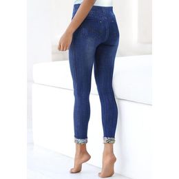 Buffalo Jeansleggings mehrfarbig Gr. 38 f&uuml;r Damen. Mit Druck. Figurbetont