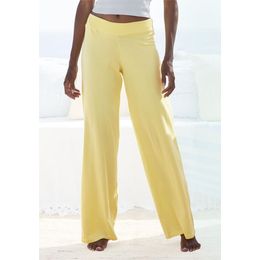 Lascana Strickhose gelb Gr. 32/34 f&uuml;r Damen. Bequem. Nachhaltig.