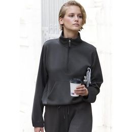 Copenhagen Studios Langarmshirt 'CopenhagenAthleisure' grau Gr. 40/42 f&uuml;r Damen. Ohne Ausschnitt und Logodruck. Bequem. Nachhaltig.