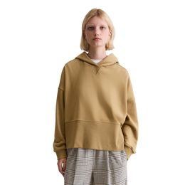 Marc O'Polo Sweatshirt MARC O'POLO DENIM "mit breitem Rippbund", Damen, Gr. XL, chestnut chocolate, Obermaterial: 90% Baumwolle, 10% Polyester, unifarben, relaxed fit, Rippb&uuml;ndchen, Sweatshirts Sweatshirt