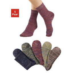 Lascana Socken mehrfarbig Gr. 39/42 f&uuml;r Damen. Nachhaltig.