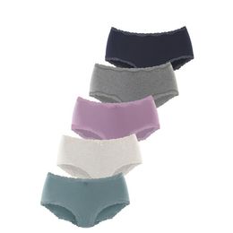 VIVANCE BY LASCANA Taillenslip mehrfarbig Gr. 44/46 f&uuml;r Damen. Mit Schleife. K&ouml;rpernah. Nachhaltig.