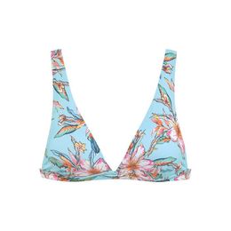 Lascana Triangel-Bikini-Top 'Malia' blau Gr. 34 Cup C/D. Ohne B&uuml;gel