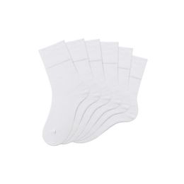H.I.S. H.I.S Socken 'Damen Herren Basic Socken' wei&szlig; Gr. 35-38 f&uuml;r Damen. Elastisch. Nachhaltig.