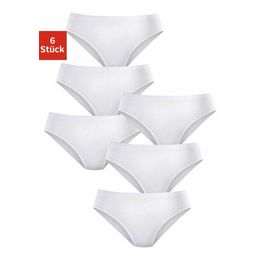 PETITE FLEUR BY LASCANA Jazz-Pants Slips wei&szlig; Gr. 46 f&uuml;r Damen. K&ouml;rpernah. Nachhaltig.