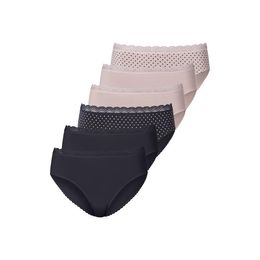 VIVANCE BY LASCANA Jazz-Pants Slips pink Gr. 36/38 f&uuml;r Damen. Mit Spitzenkante. Nachhaltig.