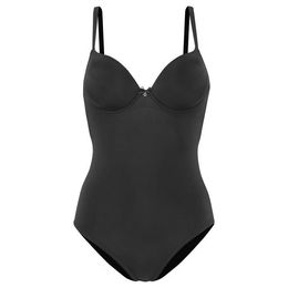 Lascana Push-up-Body schwarz Gr. 80 Cup C f&uuml;r Damen. Mit herzf&ouml;rmiger Ausschnitt. Mit Integriertem Kissen und mit B&uuml;gel. Figurbetont