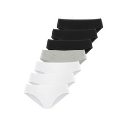 VIVANCE BY LASCANA Jazz-Pants Slips mehrfarbig Gr. 32/34 f&uuml;r Damen. Mit Spitze. K&ouml;rpernah. Nachhaltig.