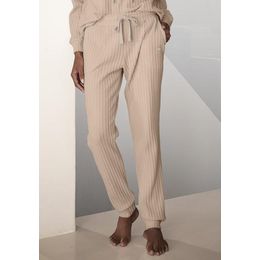 Lascana Homewearhose mehrfarbig Gr. 32/34 f&uuml;r Damen. Mit Bindeband. Basic