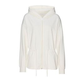 Lascana Sweatjacke braun Gr. 32/34 f&uuml;r Damen. Mit Kordelzug. Bequem. Nachhaltig.
