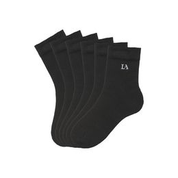 active by Lascana LASCANA ACTIVE Tennissocken 'Sportsocken Damen, Laufsocken, Wandersocken' schwarz Gr. 39/42 f&uuml;r Damen. Elastisch. Nachhaltig.
