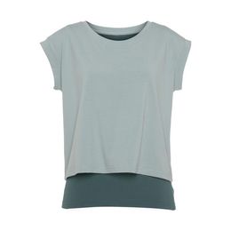 active by Lascana LASCANA ACTIVE 2-in-1-Shirt gr&uuml;n Gr. XS (32/34) f&uuml;r Damen