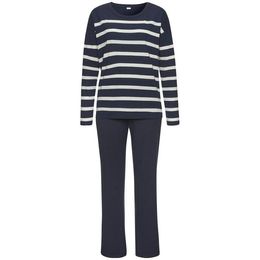 s.Oliver Pyjama mehrfarbig Gr. 32/34 f&uuml;r Damen. Mit Rundhals. Bequem. Nachhaltig.
